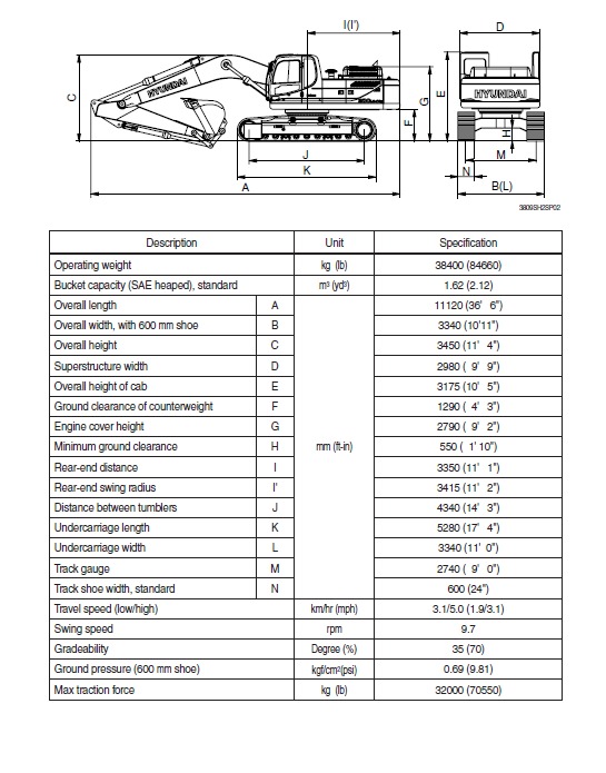 HYUNDAI R380LC-9SH EXCAVATOR SERVICE MANUAL - GESTOR DE PARTES